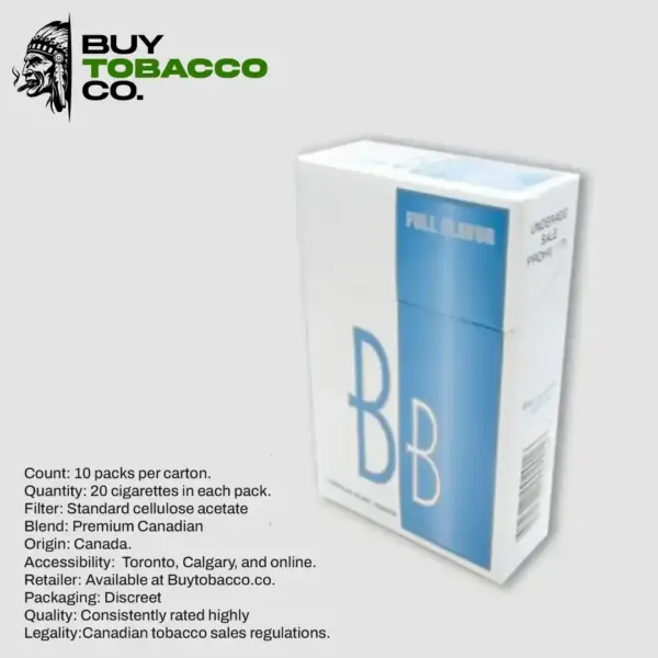 BB Cigarettes Full Flavour – Buy Tobacco Co.